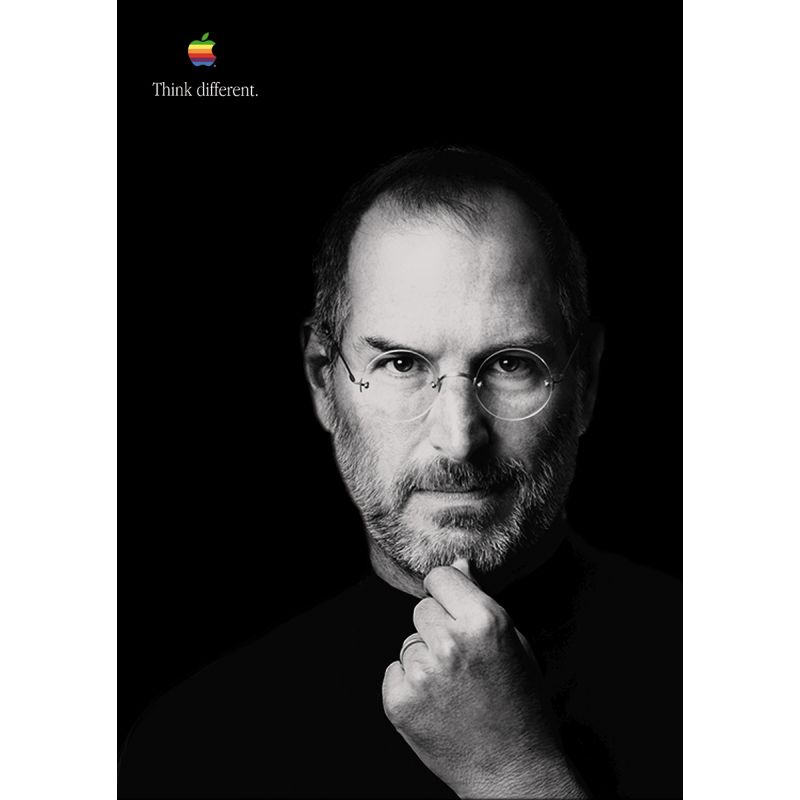 Apple Werbeposter Apple Poster THINK DIFFERENT 1998 - Steve Jobs